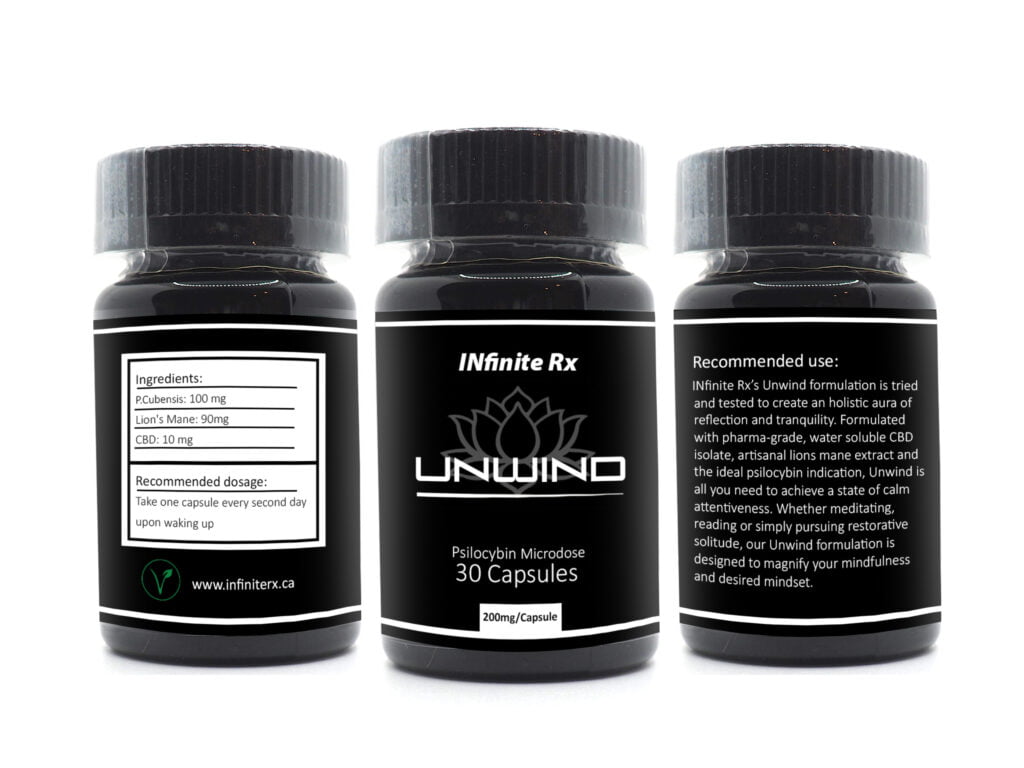 Buy Infinite Rx Unwind Microdosing Psilocybin And Cbd Capsules Online